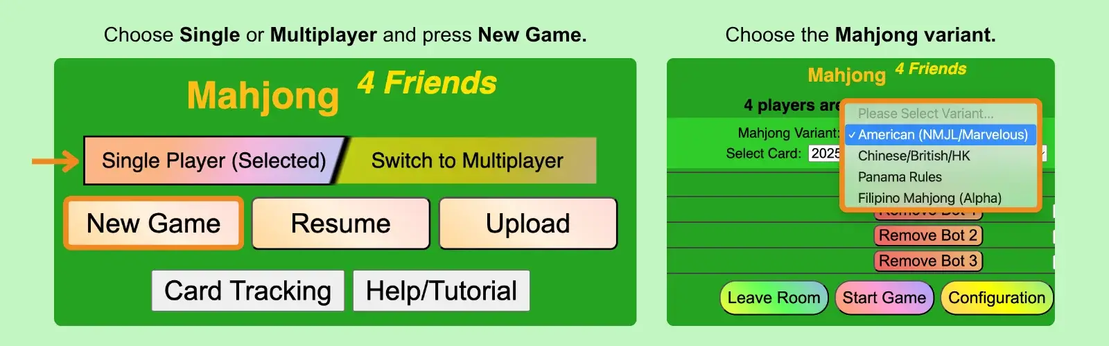 Play Mahjong Online Free - American & Chinese Games
